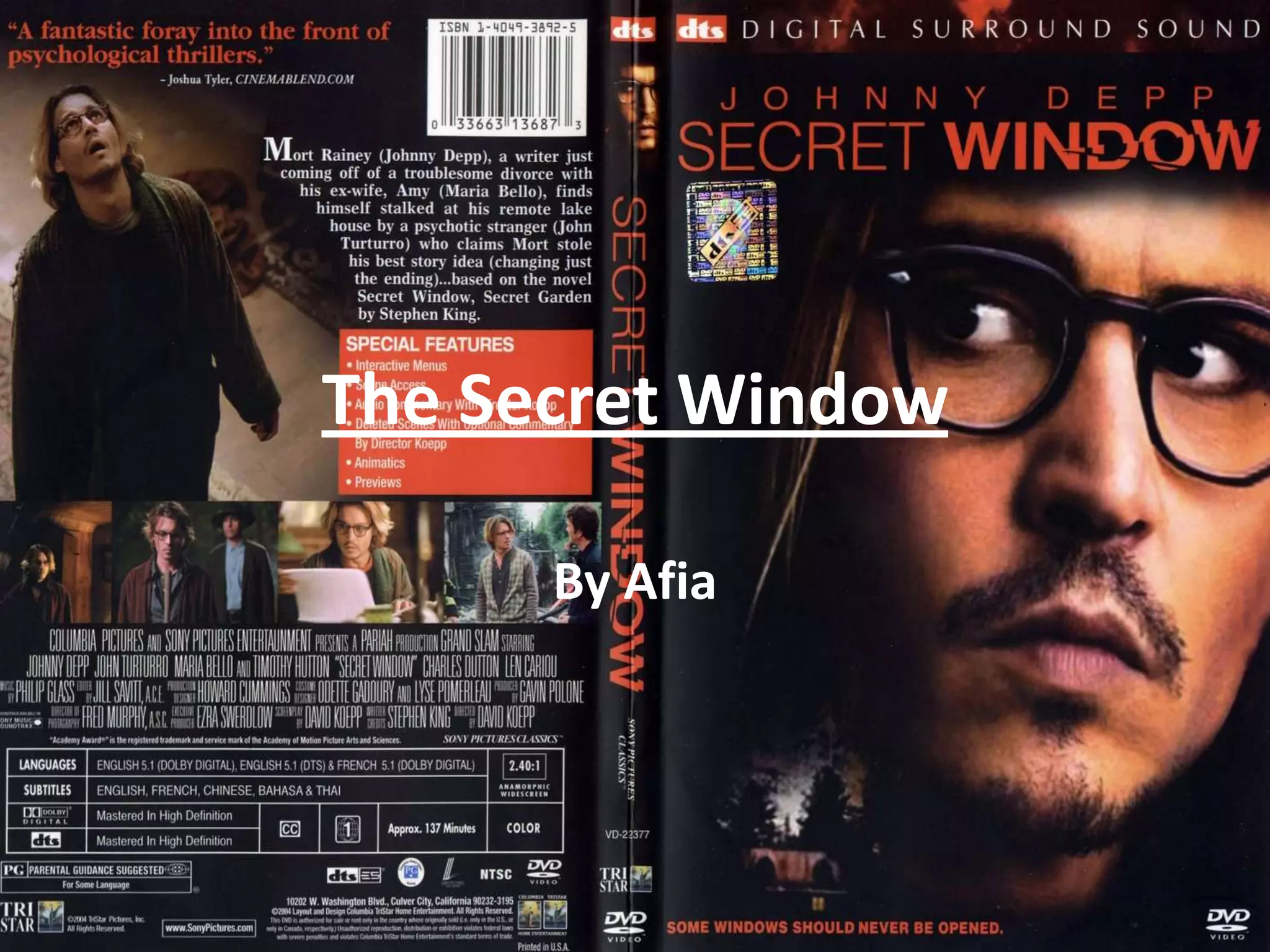 The secret window | PPTX