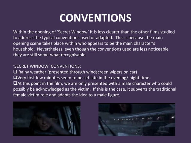 The Secret Window by David Koepp | PPT