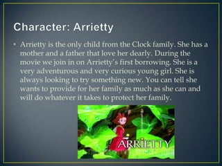 The secret world of arrietty | PPT