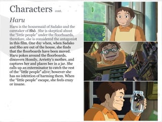 The Secret World Of Arrietty Characters