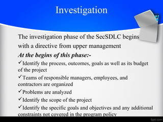 The security sdlc | PPT