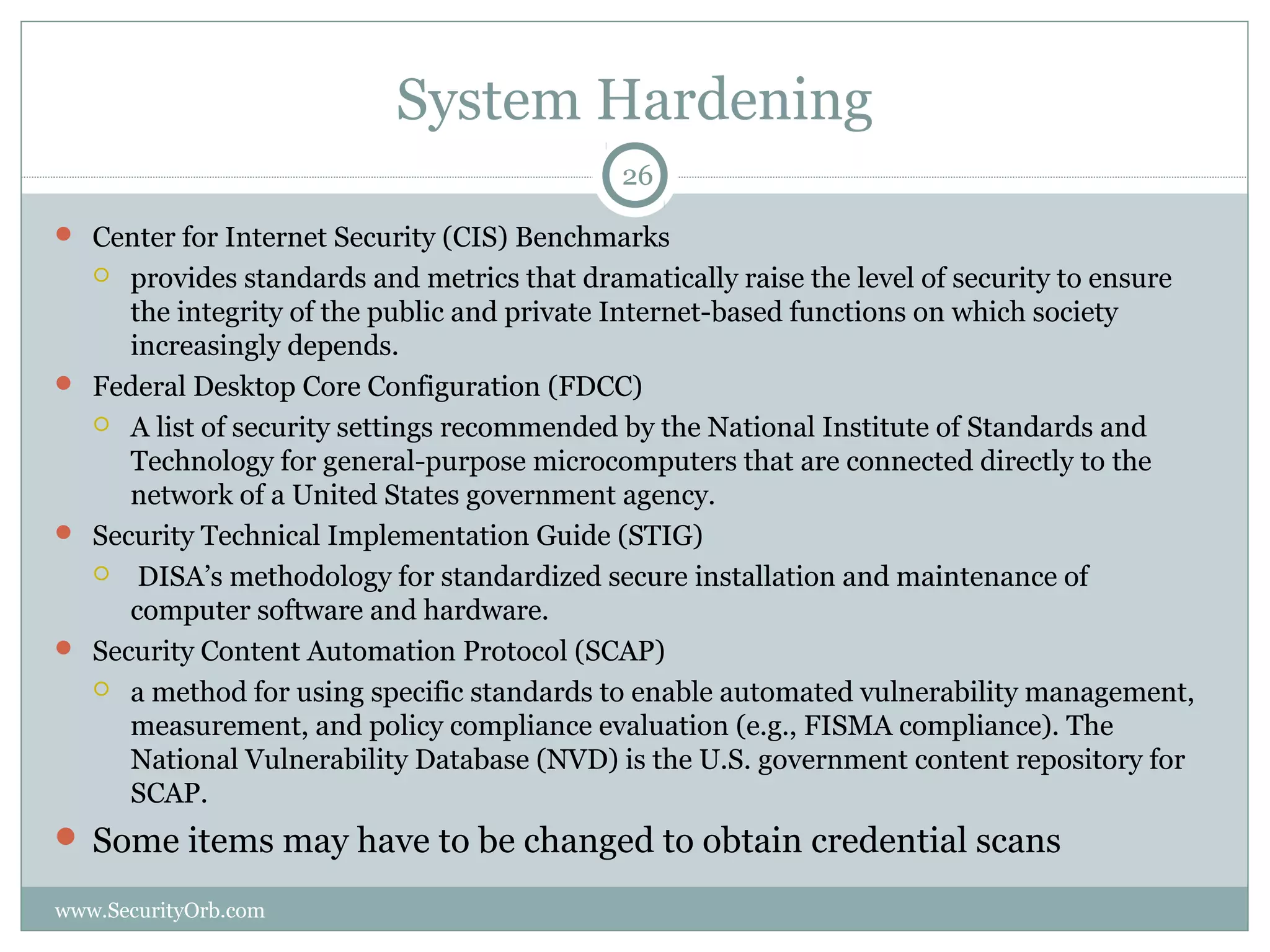 The Security Vulnerability Assessment Process And Best Practices Ppt