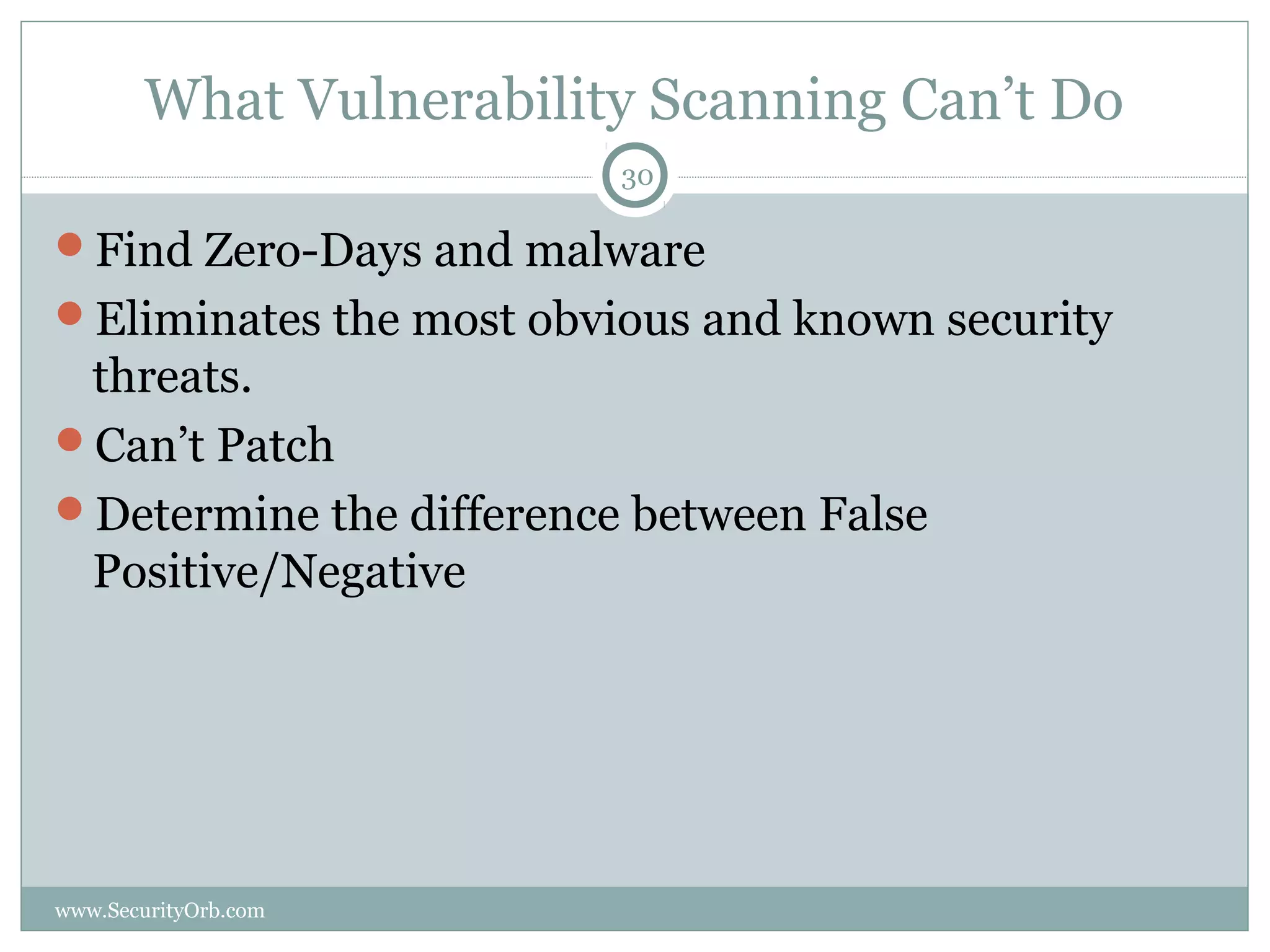 The Security Vulnerability Assessment Process And Best Practices Ppt