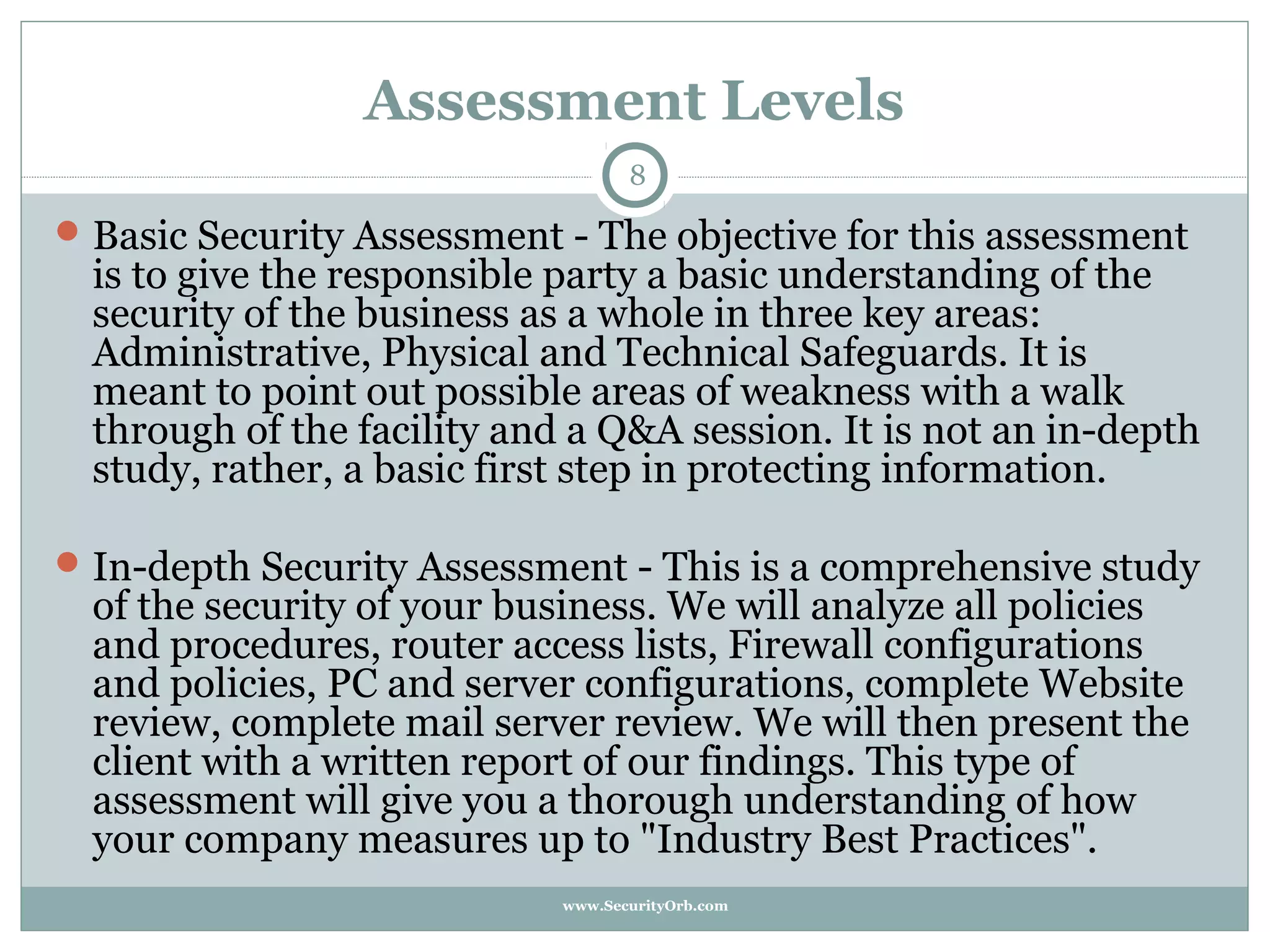 The Security Vulnerability Assessment Process And Best Practices Ppt