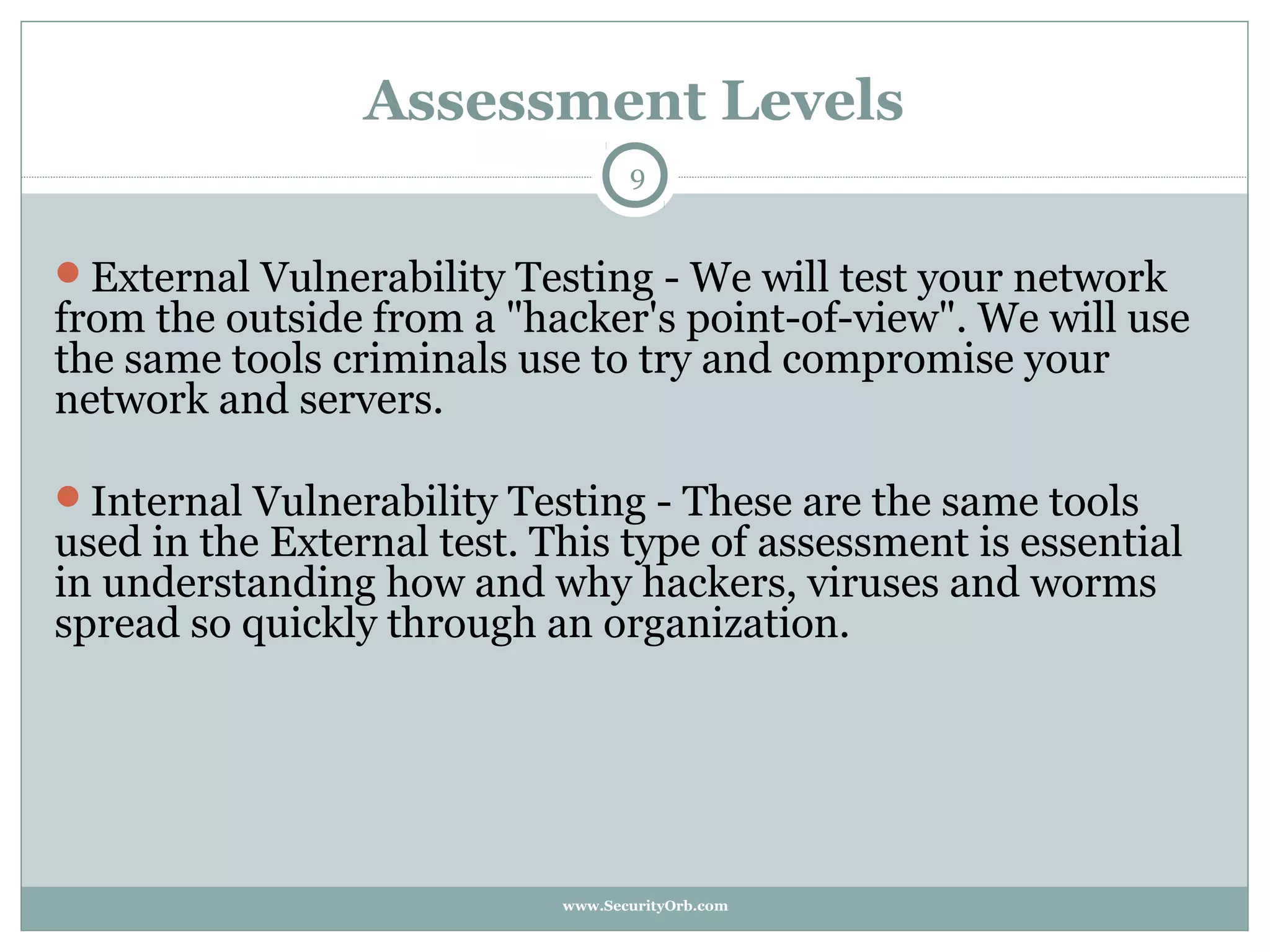 The Security Vulnerability Assessment Process And Best Practices Ppt