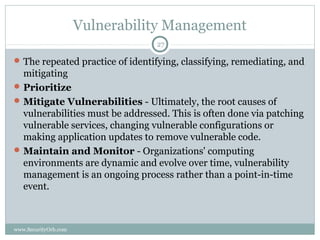 The Security Vulnerability Assessment Process & Best Practices | PPT