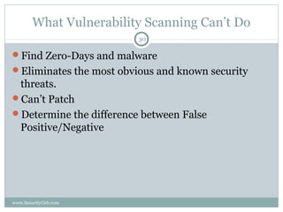 The Security Vulnerability Assessment Process & Best Practices | PPT