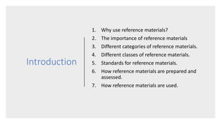 The selection and use of reference materials | PPTX