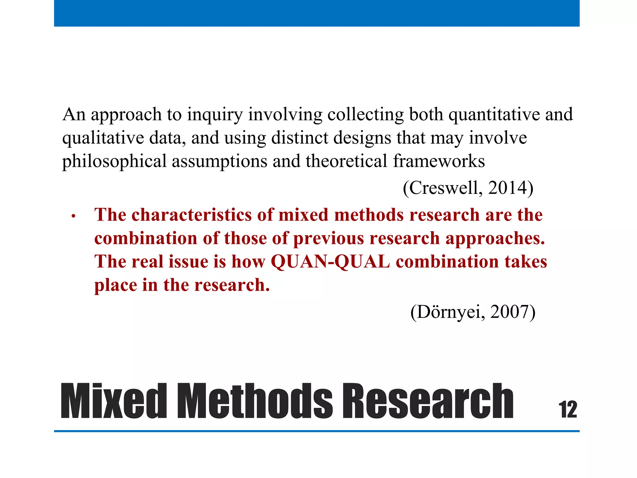 The selection of a research approach | PPTX