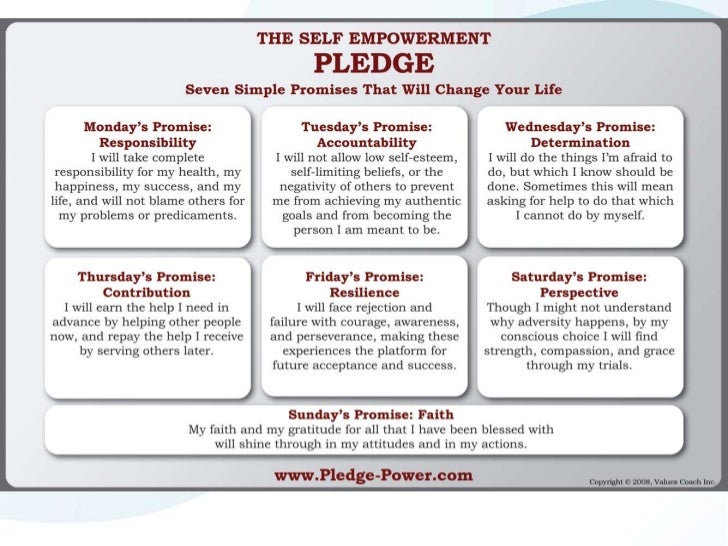 The Self-Empowerment Pledge