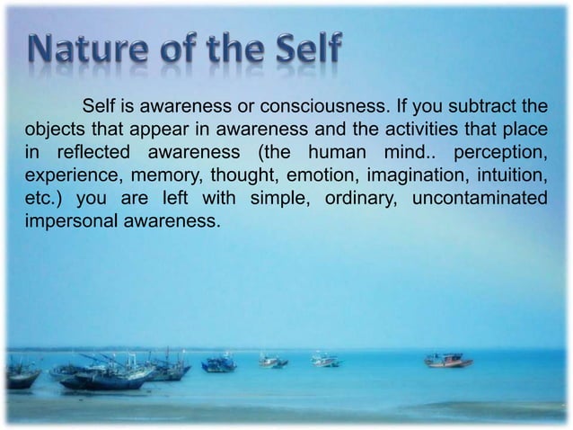 The Self and its Nature | PPTX
