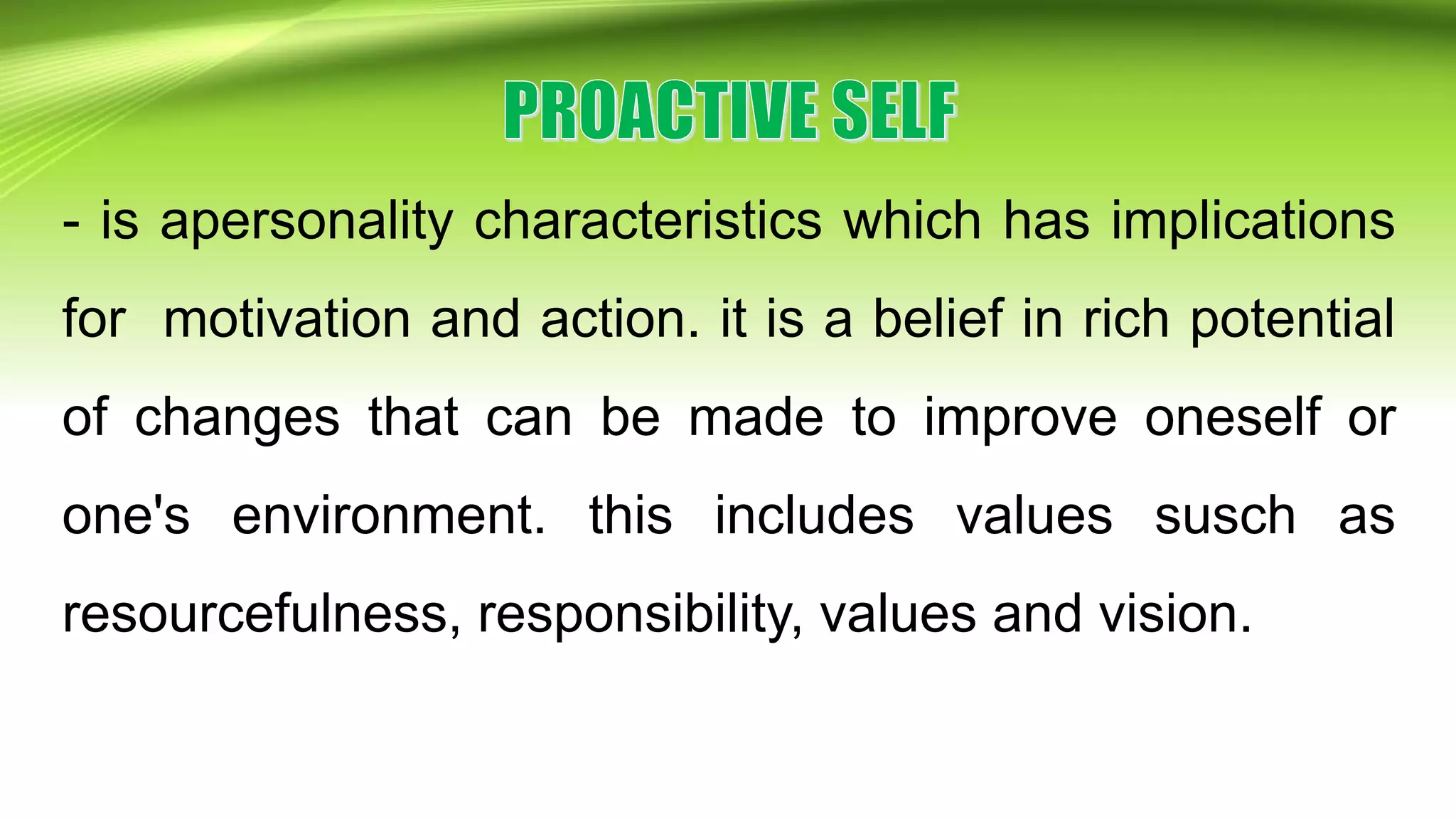 THE SELF AS PROACTIVE AND AGENTIC.pptx