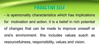 THE SELF AS PROACTIVE AND AGENTIC.pptx