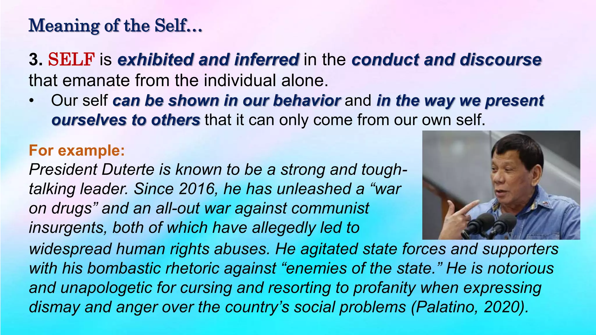 The Self Definition, Nature and Significance.pptx