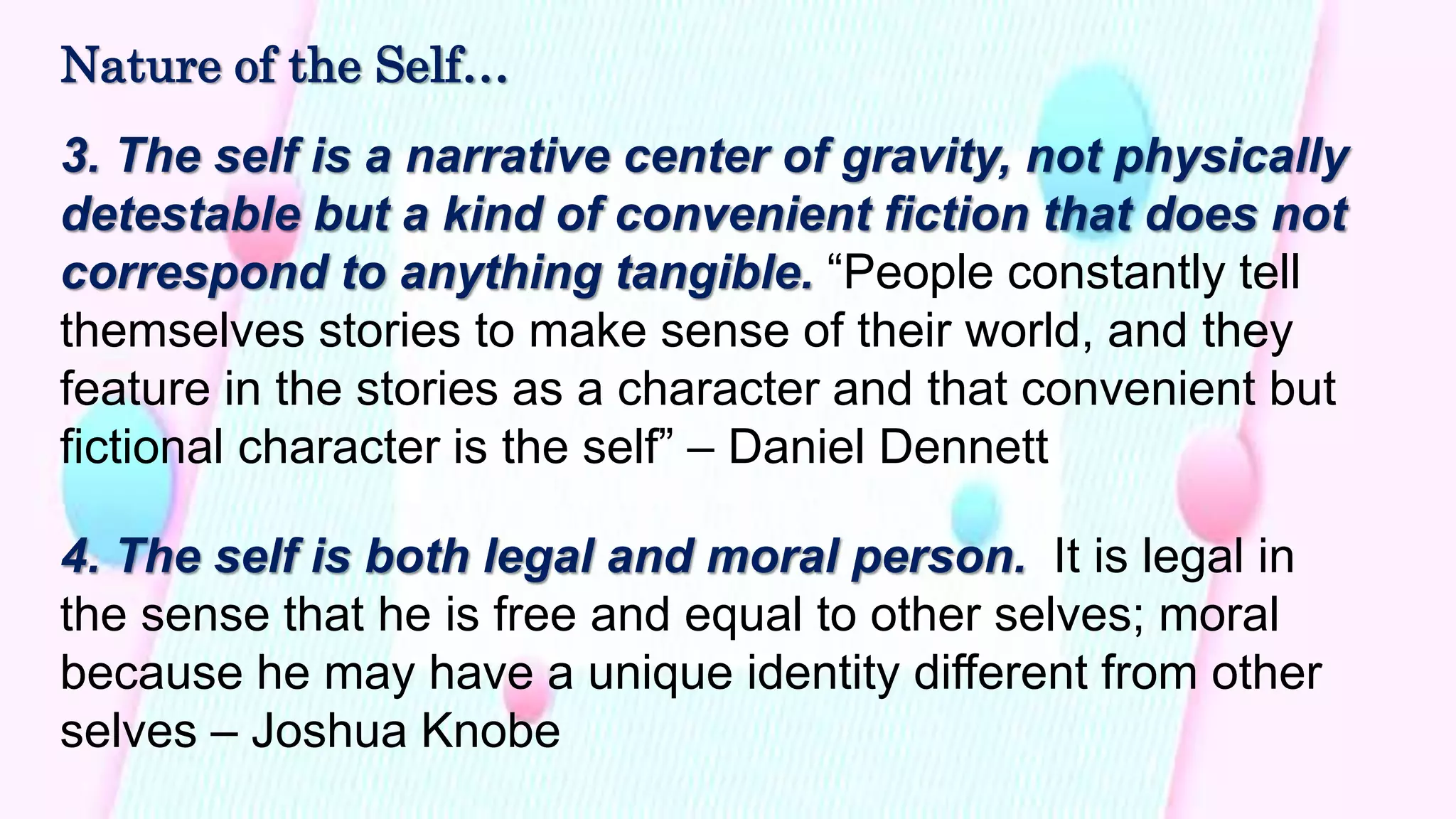 The Self Definition, Nature and Significance.pptx