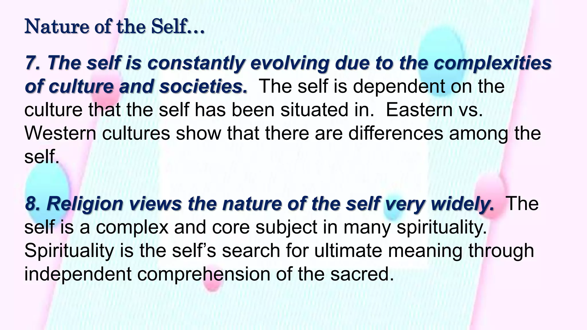 The Self Definition, Nature and Significance.pptx