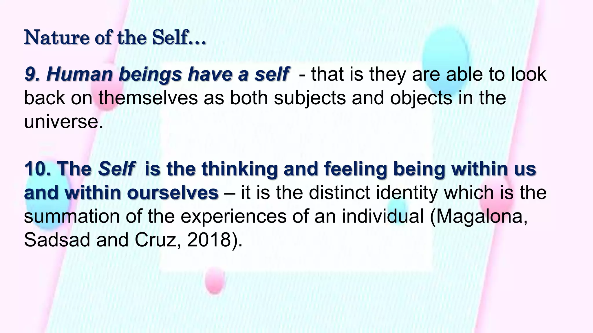 The Self Definition, Nature and Significance.pptx