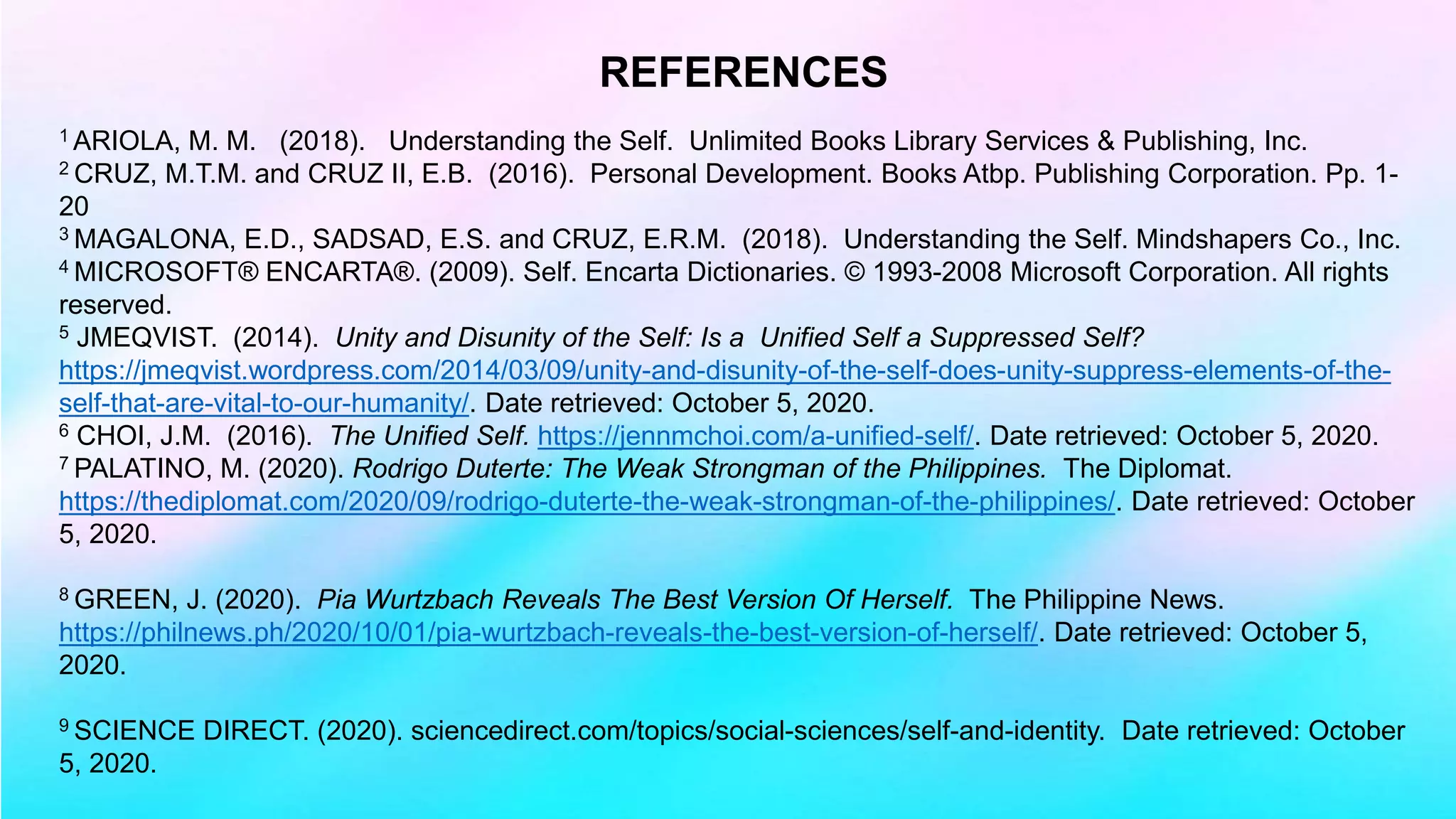 The Self Definition, Nature and Significance.pptx