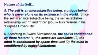 The Self Definition, Nature and Significance.pptx
