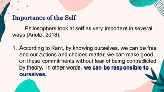 The Self Definition, Nature and Significance.pptx