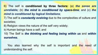 The Self Definition, Nature and Significance.pptx