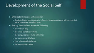 The self in the social world | PPTX