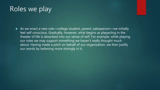 The self in the social world | PPTX