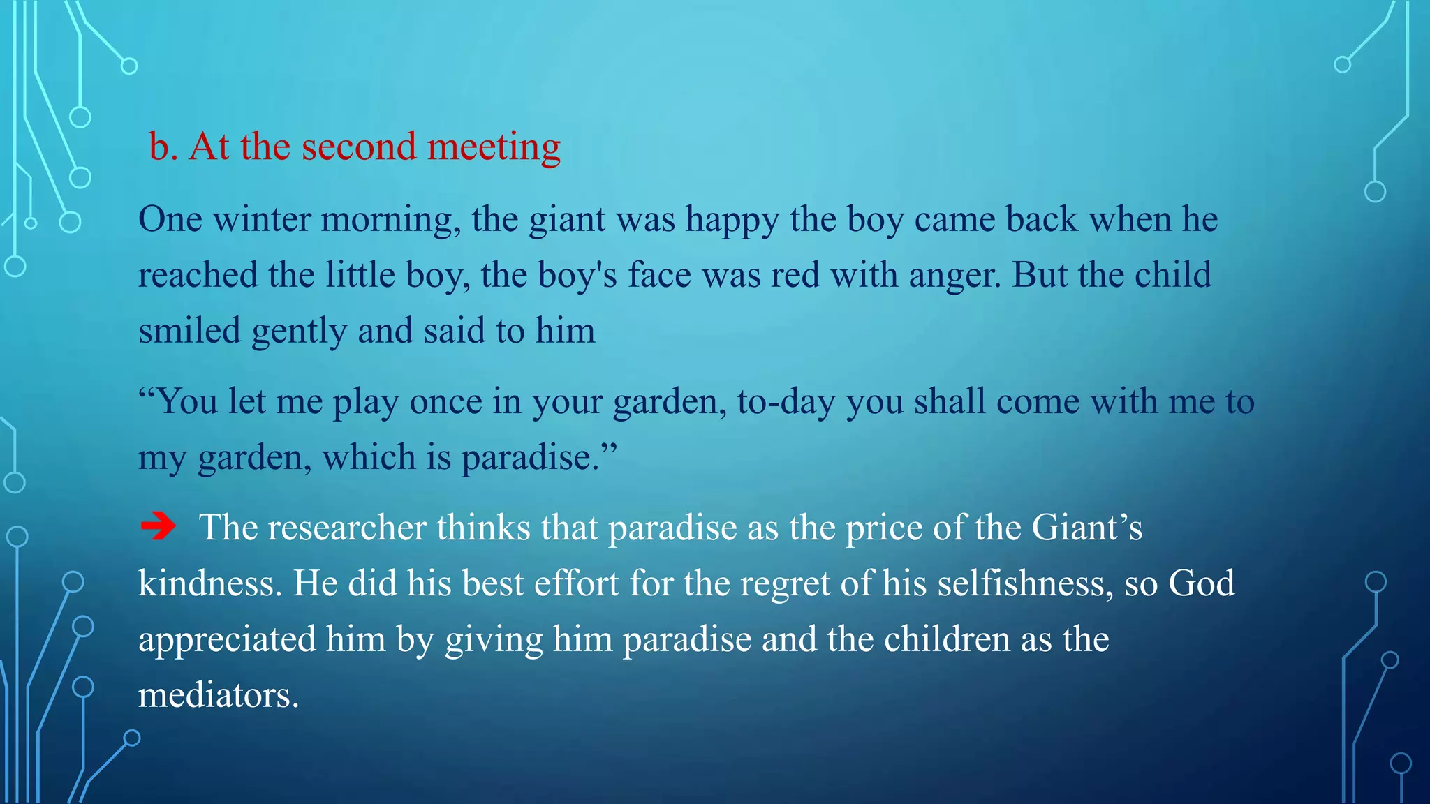 The selfish giant | PPTX