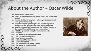 The Selfish Giant by Oscar Wilde Short Story | PPTX