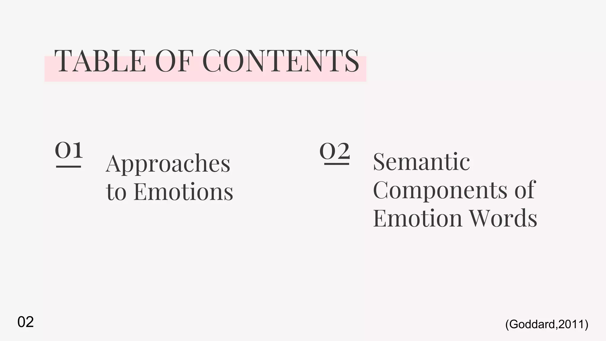The semantics of emotions, ch4 | PPT