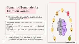 The semantics of emotions, ch4 | PPT
