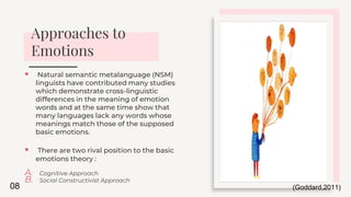 The semantics of emotions, ch4 | PPT