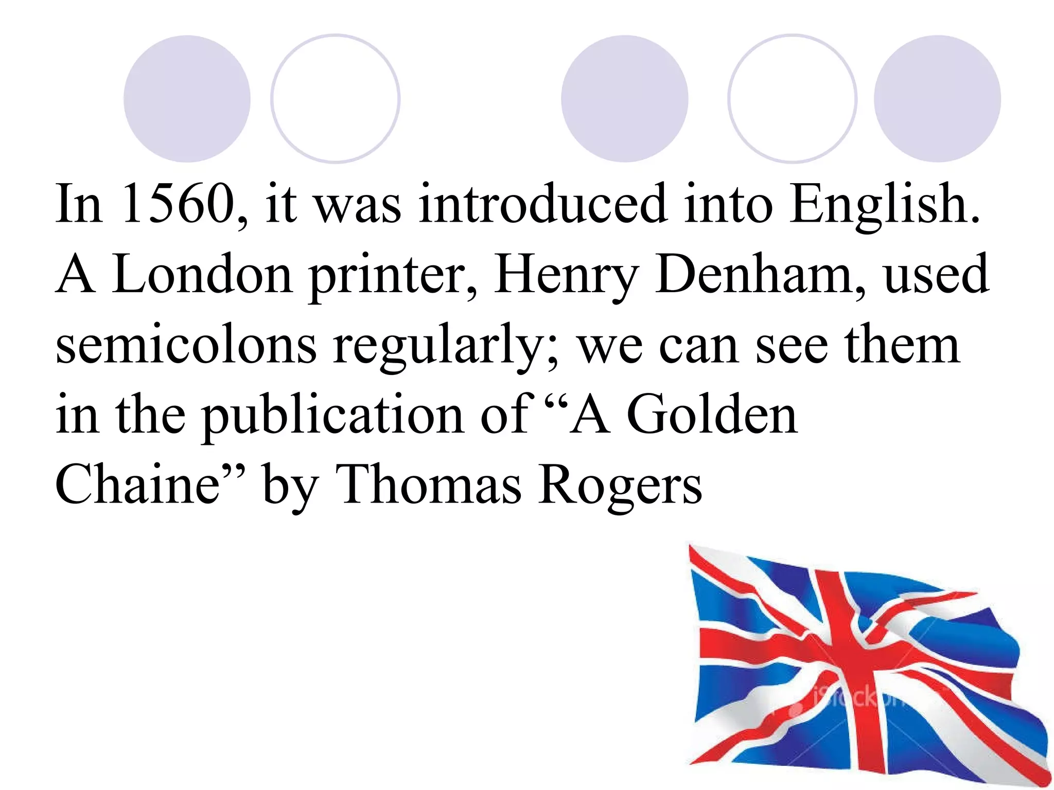 The semi colon | PPT