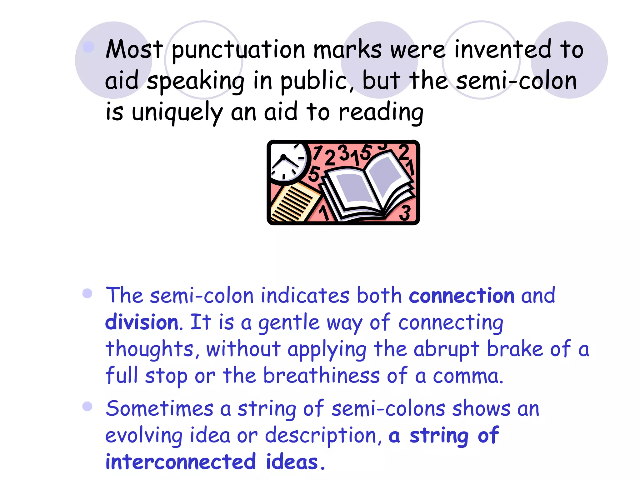 The semi colon | PPT