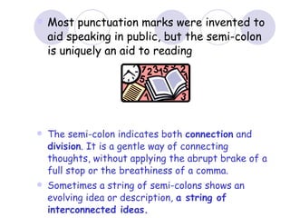 The semi colon | PPT