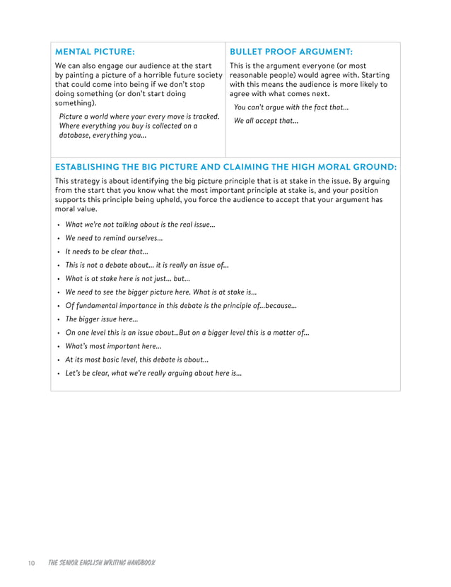 The Senior English Writing Handbook - Third Edition | PDF | Books and ...