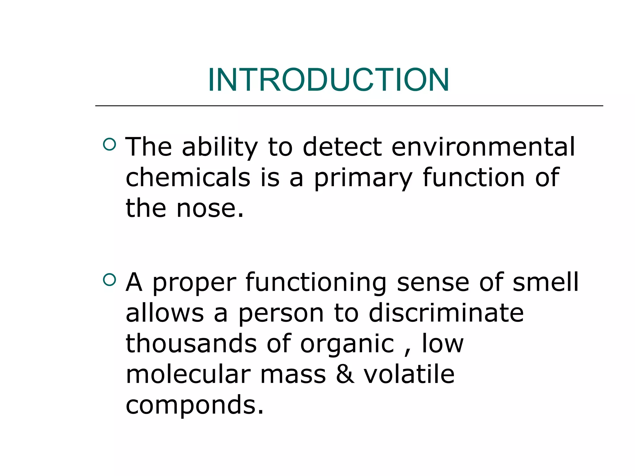 Anatomy & Physiology Of Olfactory System | PPT