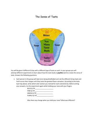 The sense of taste | DOCX