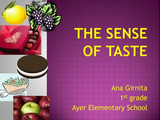 1st Grade - the sense of taste | PPTX