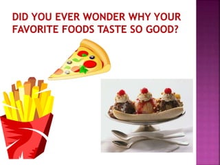 1st Grade - the sense of taste | PPTX