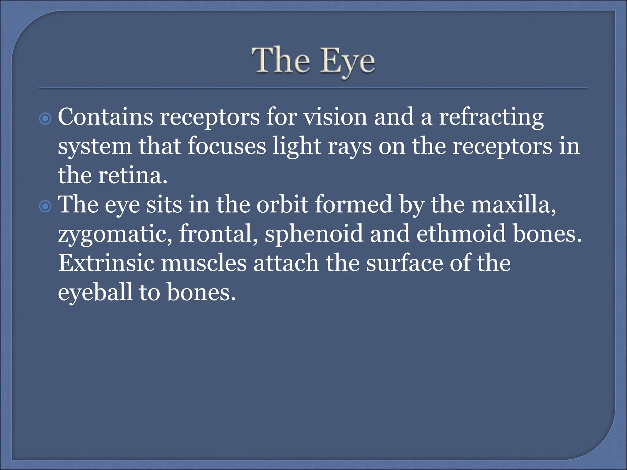 The Sensory Organs, Anatomy and Function | PPT