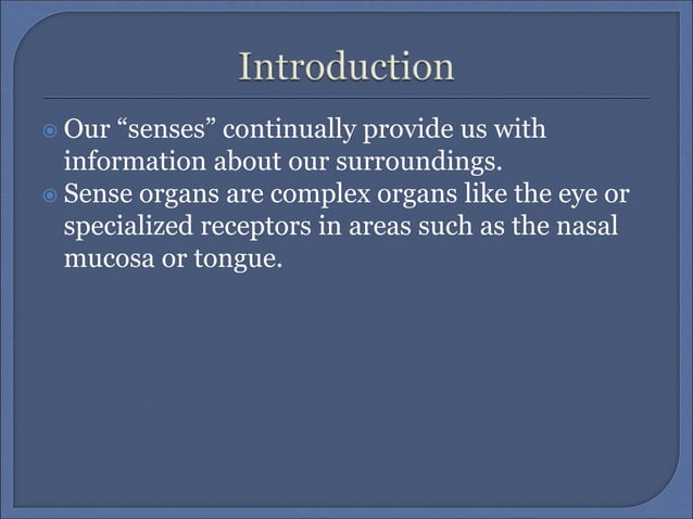 The Sensory Organs, Anatomy and Function | PPT | Eye and Vision ...