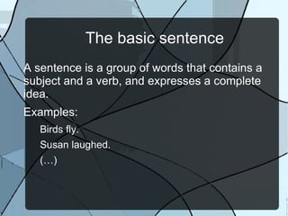 The Sentence | PPT