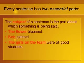 The sentence | PPTX