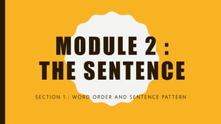 The sentence.pptx | Programming Languages | Computing