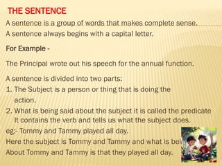 THE SENTENCE........................pptx