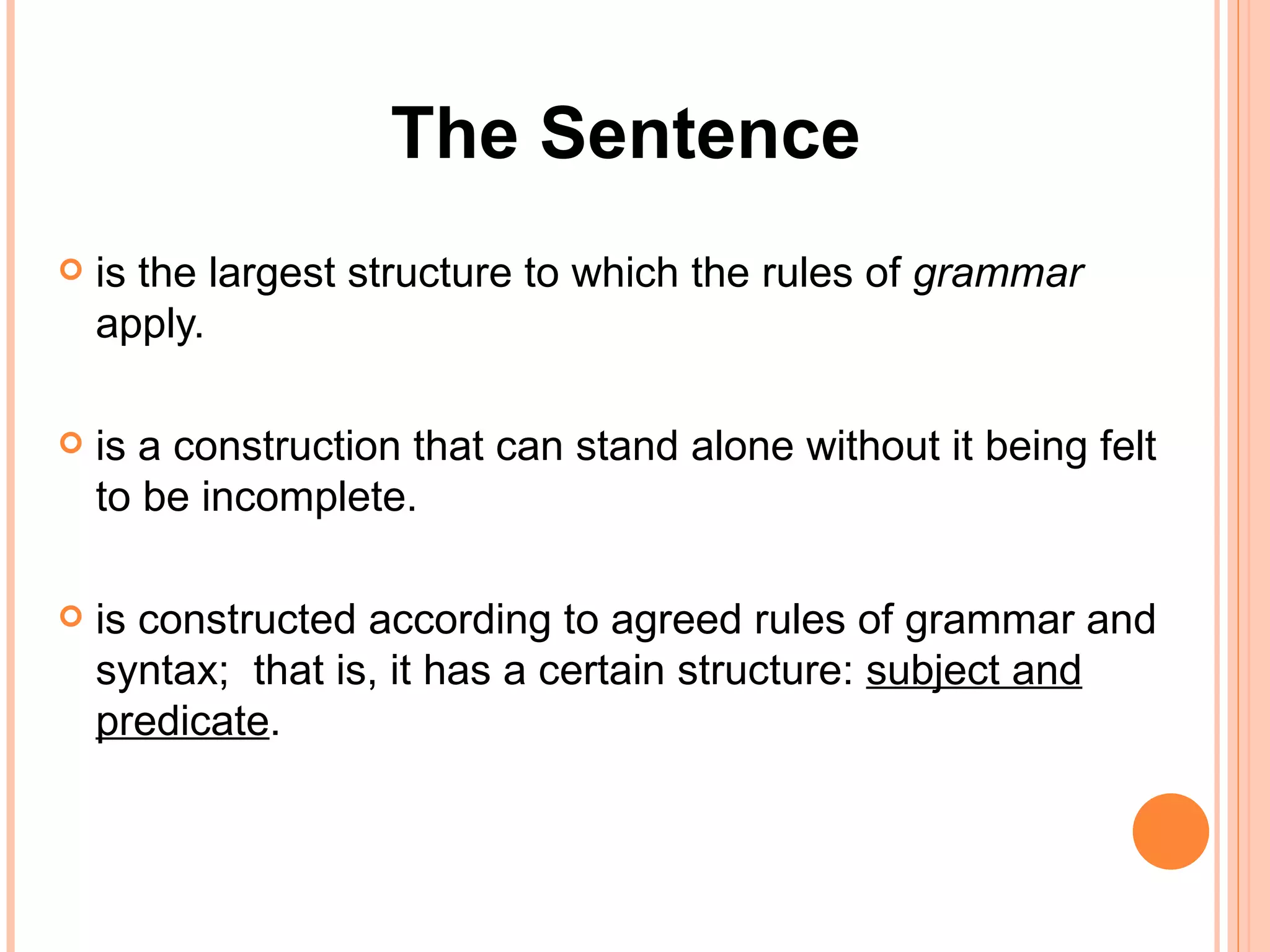 The sentence[1] concept | PPT