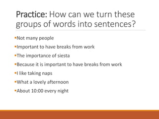 The Sentence and the Phrase presentation.pdf