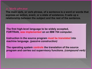 The sentence patterns | PPT