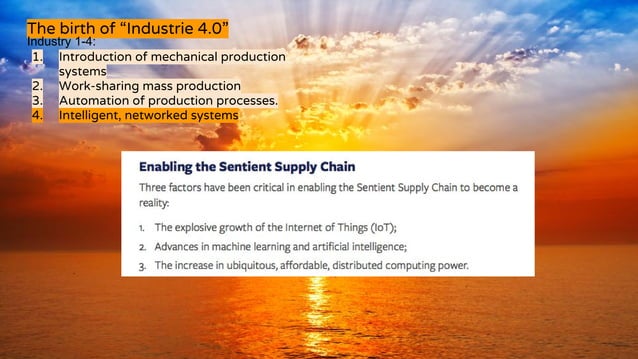 The sentient supply chain | PPT